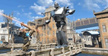 หุ่นยักษ์ Iron Giant โผล่ในเกม Fallout 4 !! - BT beartai