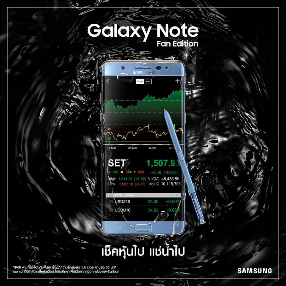 Galaxy Note FE (Fan Edition) หรือ Note 7 รุ่นปลอดภัยเตรียมวางขายในไทย ...