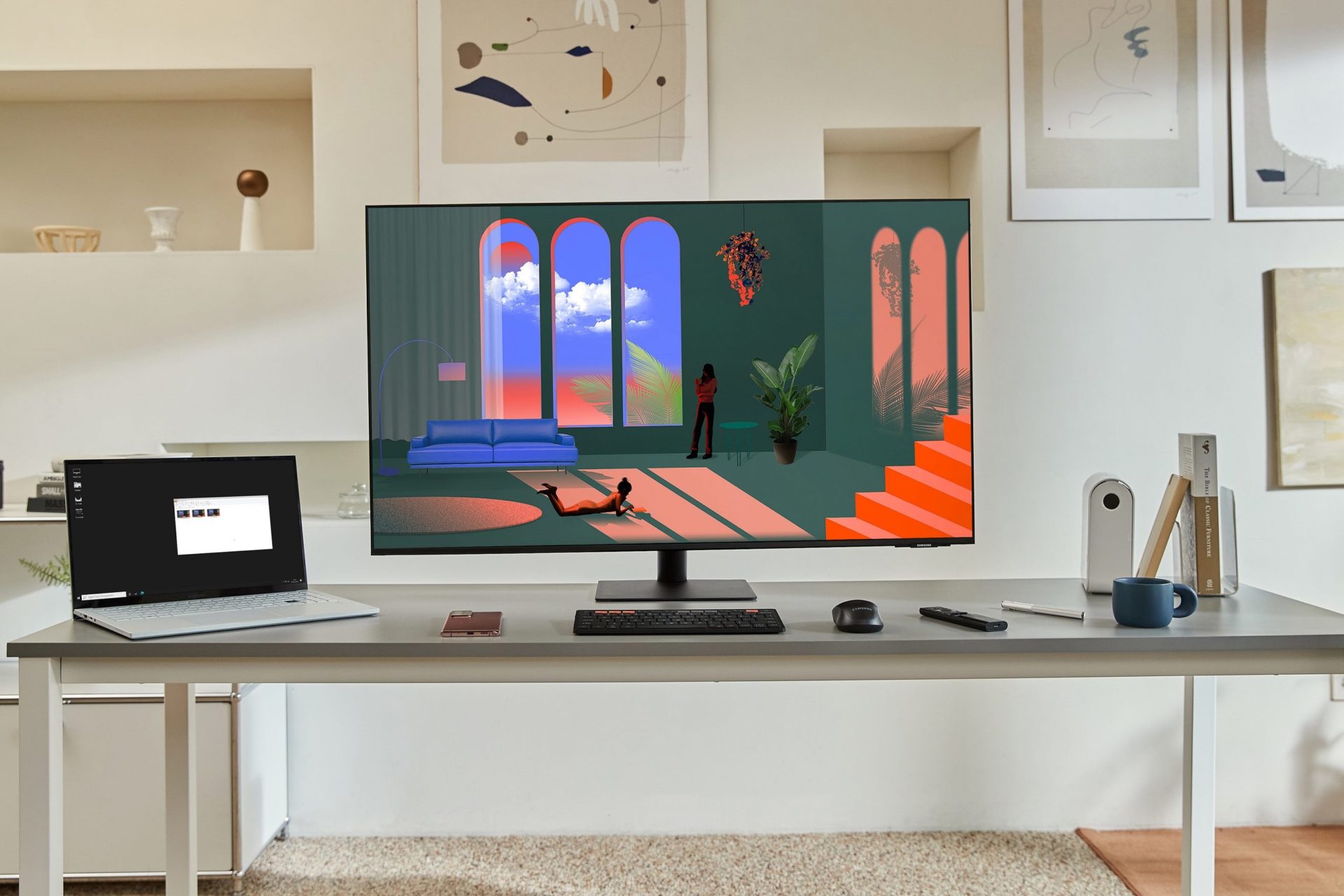 ซัมซุงเปิดตัว Smart Monitor M5 สีขาวใหม่สุดโมเดิร์น ทั้งเพื่อทำงานและ ...