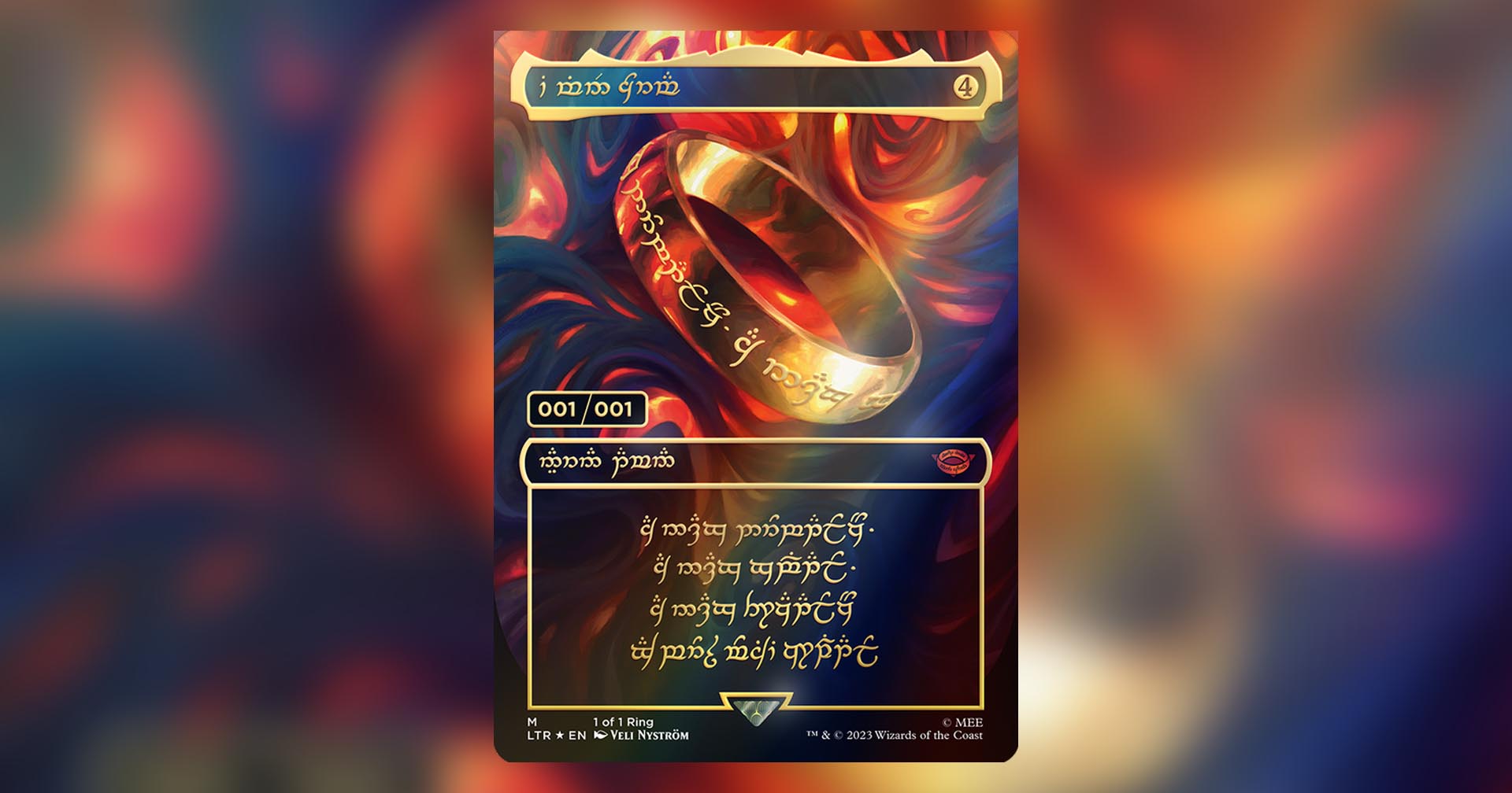 Magic: The Gathering เปิดตัวการ์ด The One Ring ที่มีเพียงใบเดียวบนโลก ...