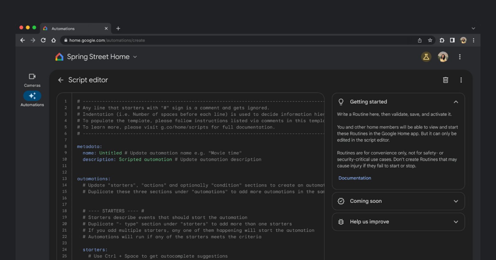 Google Home ปล่อยฟีเจอร์ script editor เขียนโค้ดของบ้านให้ซับซ้อนมาก ...