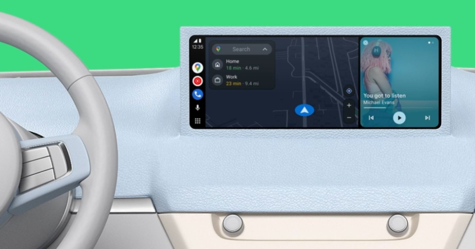 Google ซุ่มพัฒนาฟีเจอร์ควบคุมมีเดียใน Android Auto - BT beartai