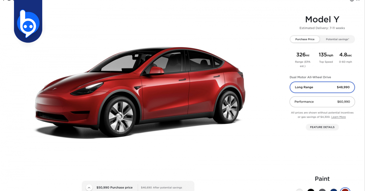 Tesla ปรับกรอบเวลาจัดส่ง Model Y ล่าช้านานสุดราว 2 เดือน - BT beartai