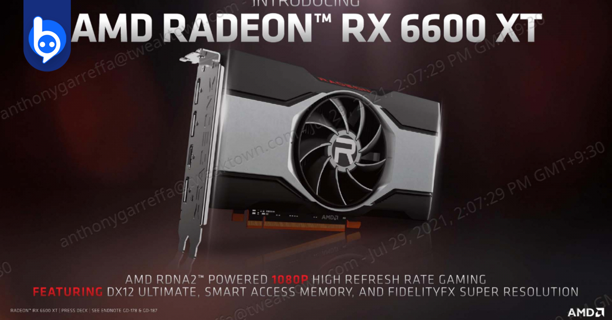 AMD เปิดตัว Radeon RX 6600 XT การ์ดจอรุ่นเล็กสำหรับเล่นเกม 1080p - BT ...